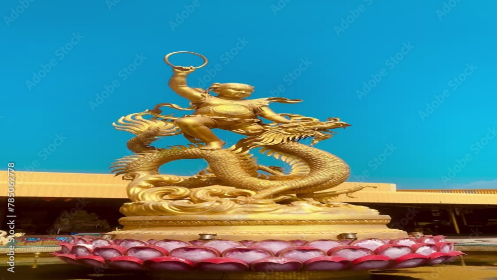 Naja statue golden is a beautiful Thai and Chinese architecture of ...