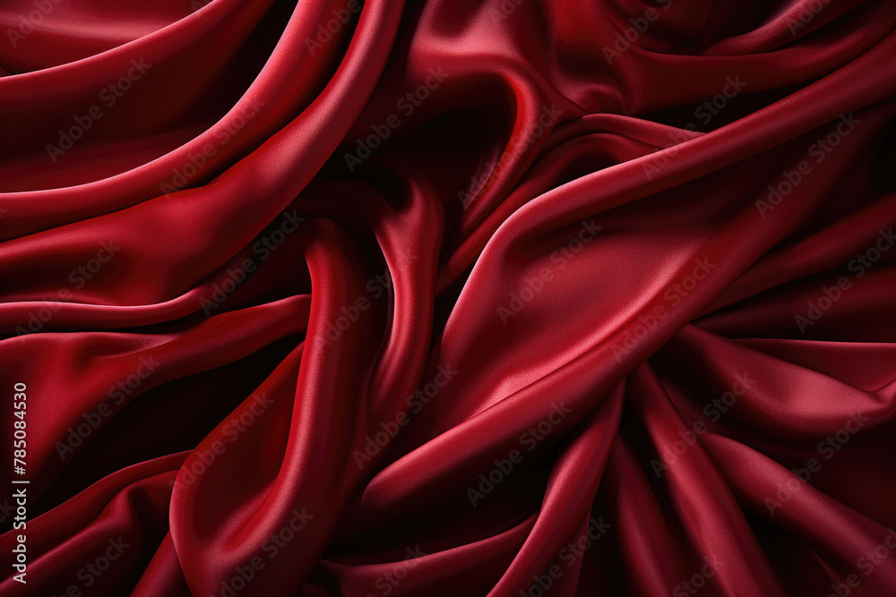 bright vivid Red Velvet Fabric Texture Used as Background Stock ...