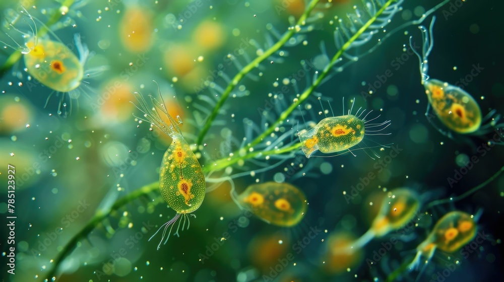 Microscopic The Vital Role of Phytoplankton in the Underwater Ecosystem ...