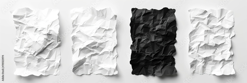 posters, texture, flyers, and crumpled paper effect. A notebook sheet ...