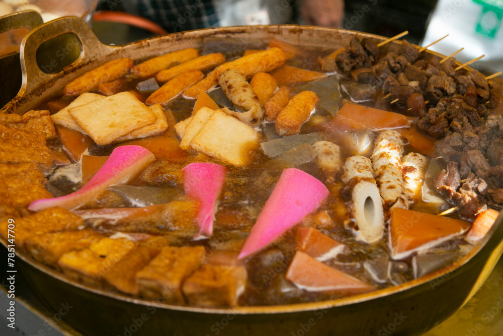 Oden is a type of nabemono, that's traditionally cooked in a donabe ...