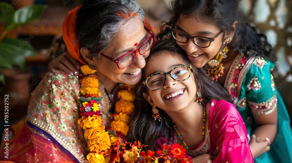 Family Photos of celebrating Happy Womens day. Happy Mother's day Image ...