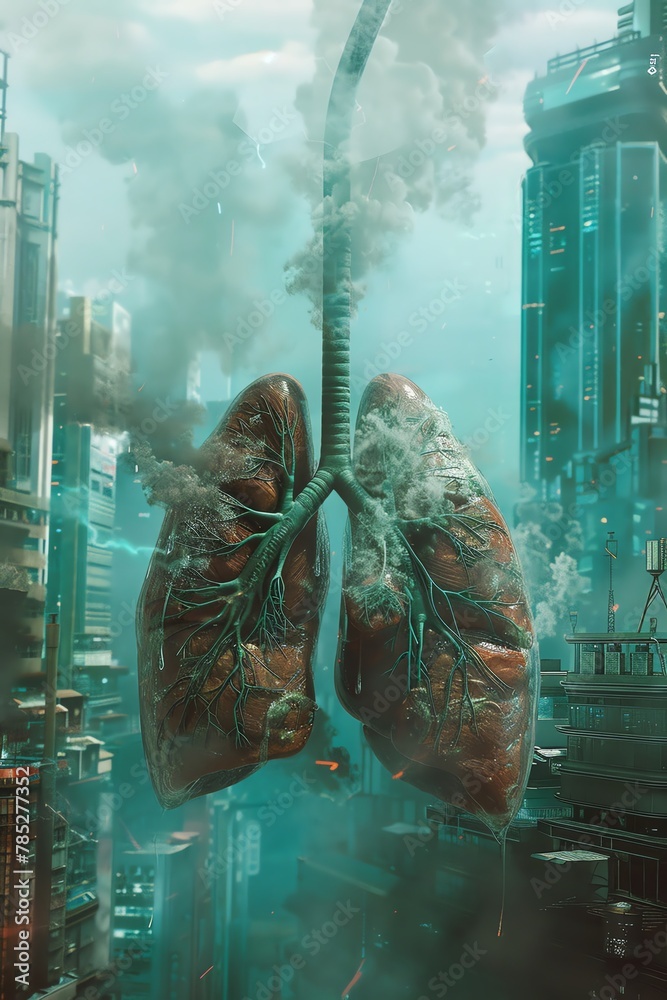 Visualize the impact of lung disease risk factors with a dystopian ...