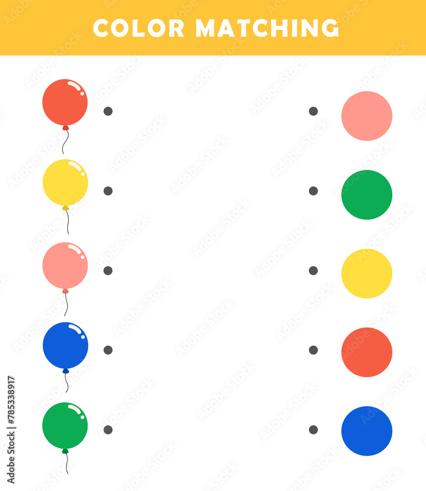 Color matching game for preschool kids. Color Matching Activities for ...