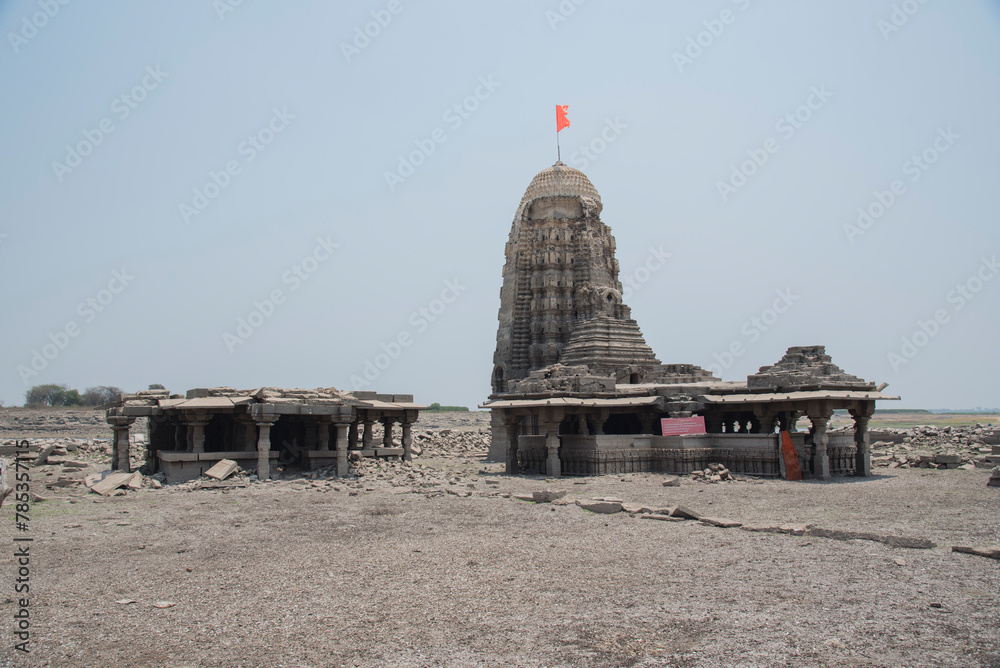 Palasnath Temple. It is normaly submerged underwater. During Drought ...