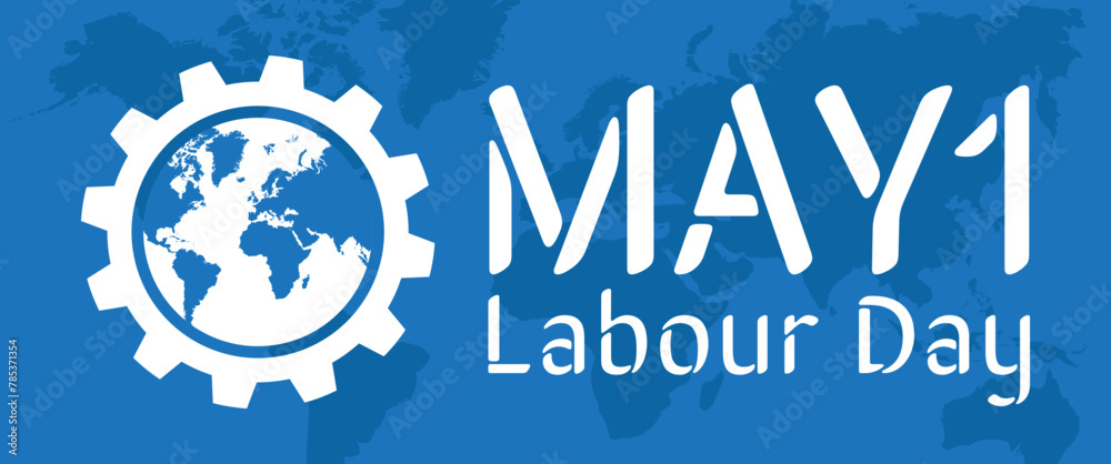 Happy International Labour Day May 1. Mayday poster or banner design ...