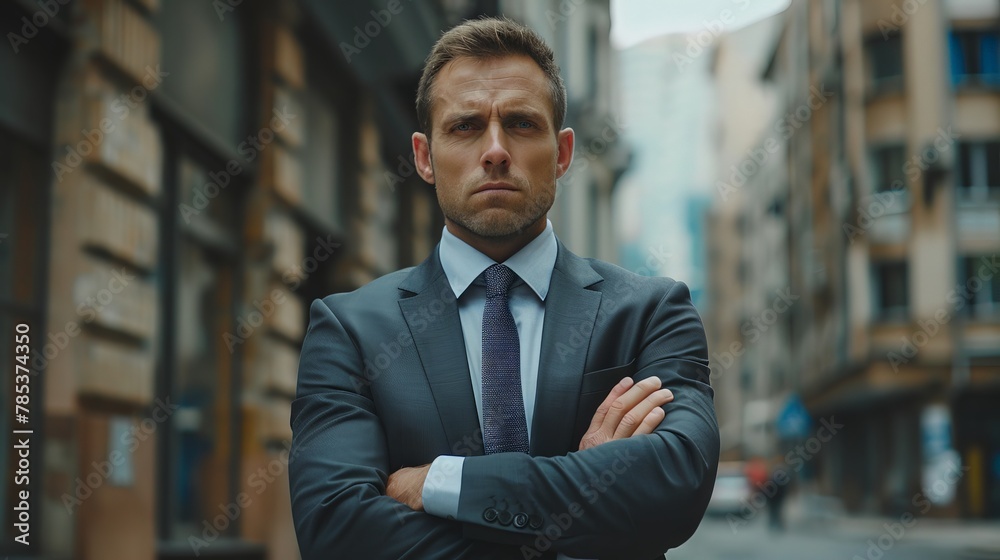 A crisis negotiator in a tense standoff, representing calm and ...