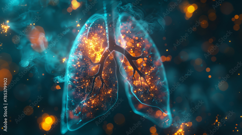 Cinematic depiction using particles: a simple, luminous, translucent ...