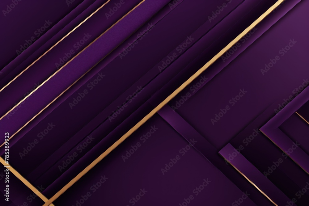 Purple velvet background with golden frame, luxury and elegant template ...