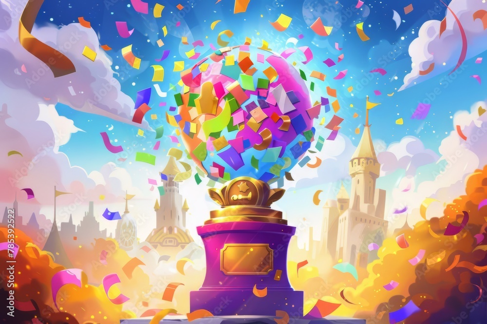 Vibrant Global Voting Day Illustration: Ballots Cast Worldwide ...