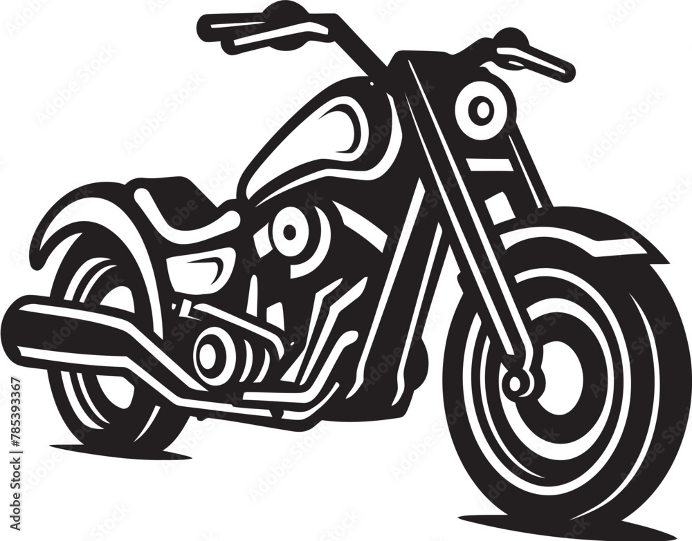 Motorcycle Vector Symbol Set Iconic Representations of Riding Culture ...