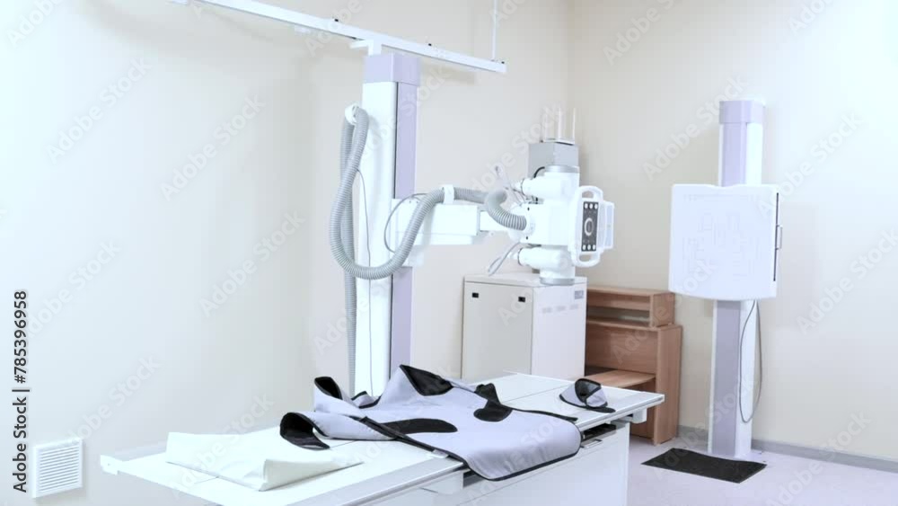 Hospital X-ray machine for fluoroscopy. X-ray department in modern ...