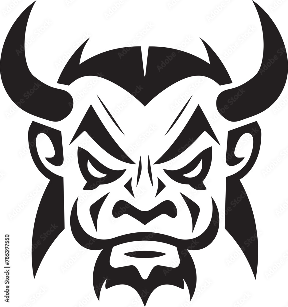 Guardians of Ancestry Oni Masks in Family Histories Stock Vector ...