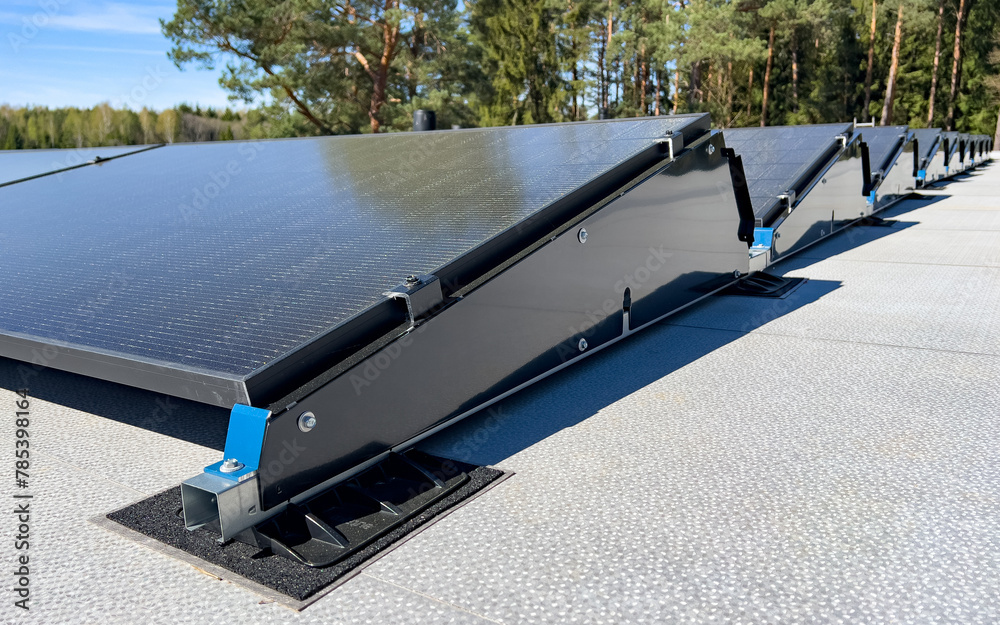 Photovoltaic Mounting System for Flat Roof. Mounting Structure for ...