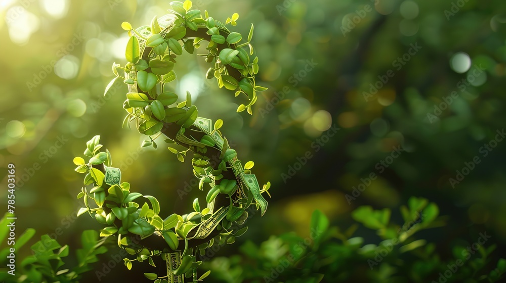 The dollar sign is shown as a growing vine. Rise to new heights It ...
