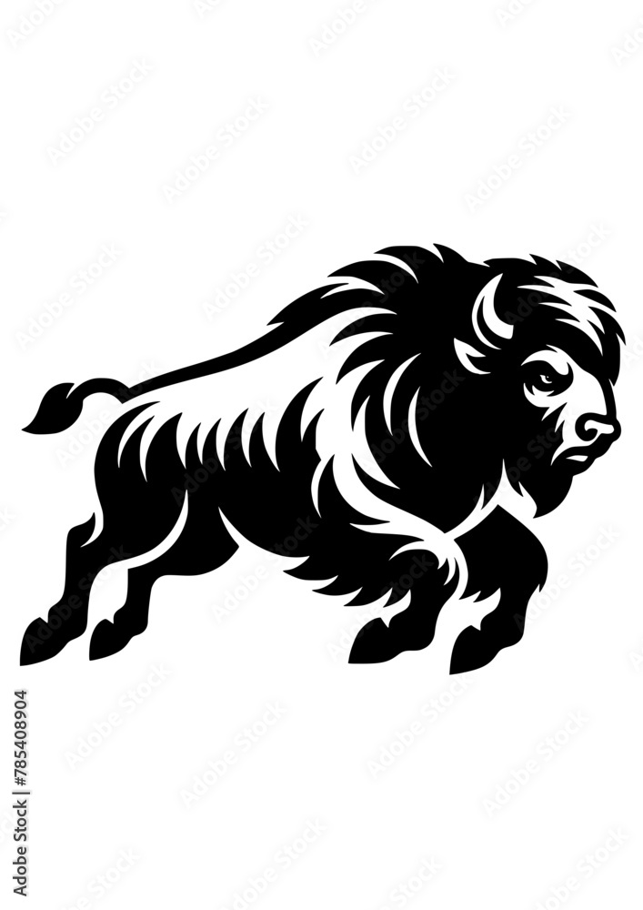 Bison Svg, Bison Clipart, Bison Silhouette SVG, Buffalo svg, American ...