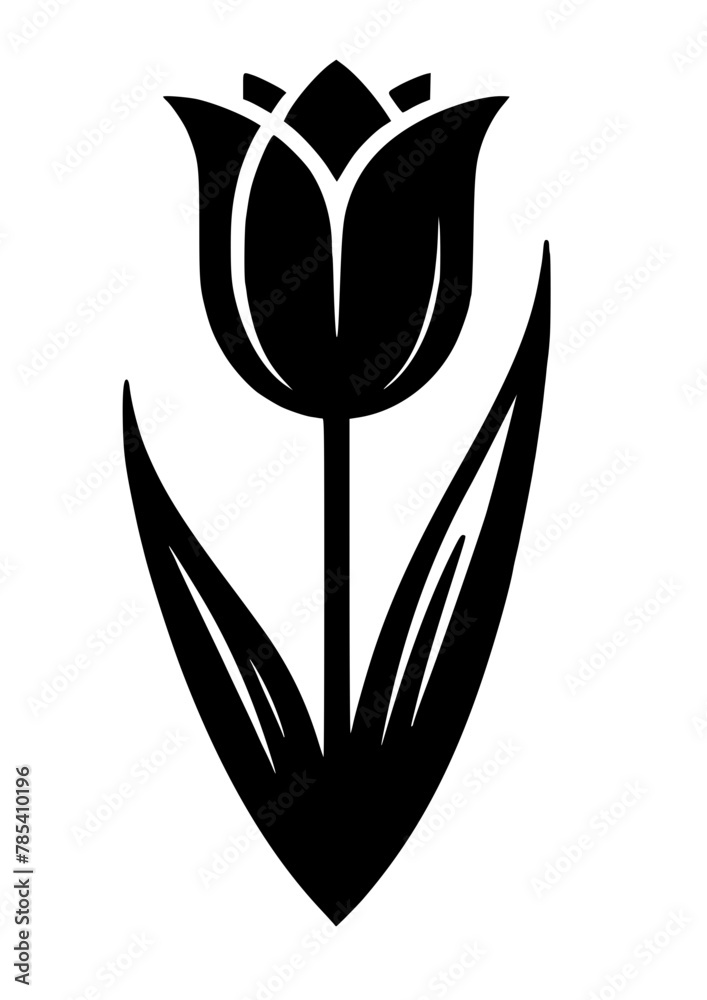 Tulip SVG, Tulip Clipart, Tulip Silhouette, Flower SVG, Bouquet of ...