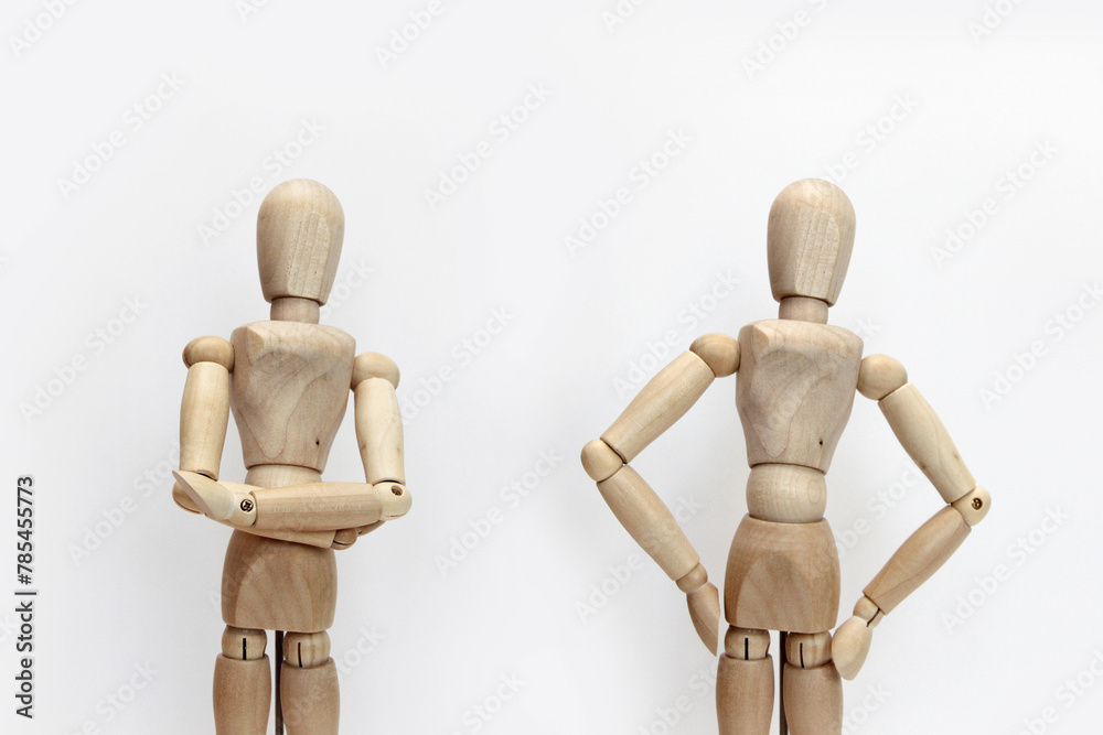 Mannequin for drawing with different positions. Close up. Mobile ...