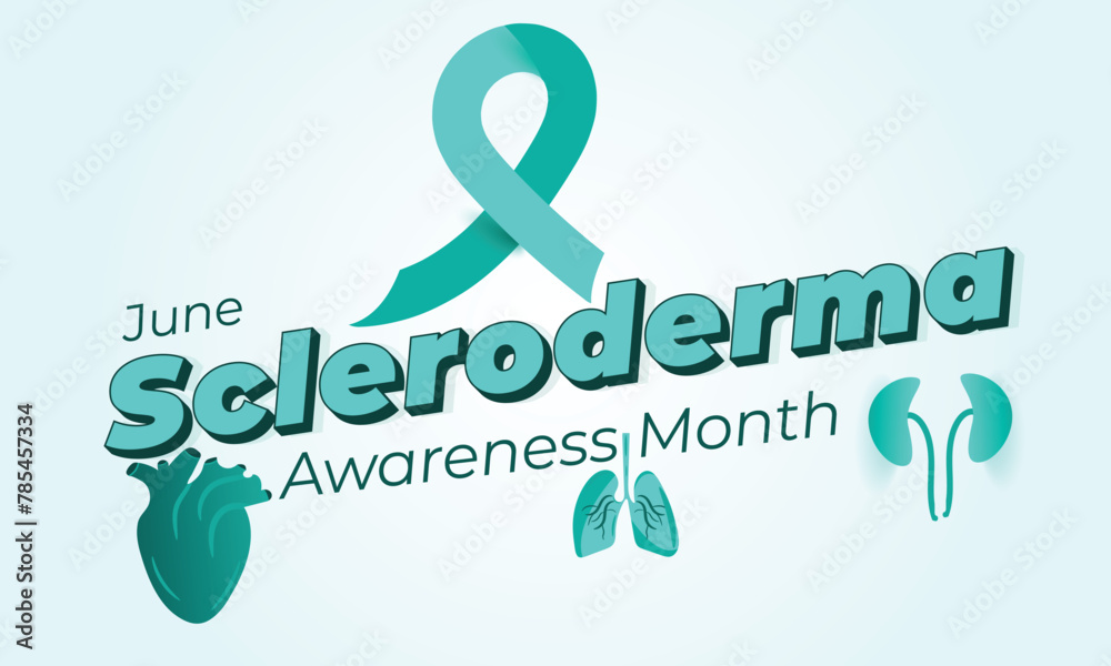 Scleroderma awareness month. background, banner, card, poster, template ...