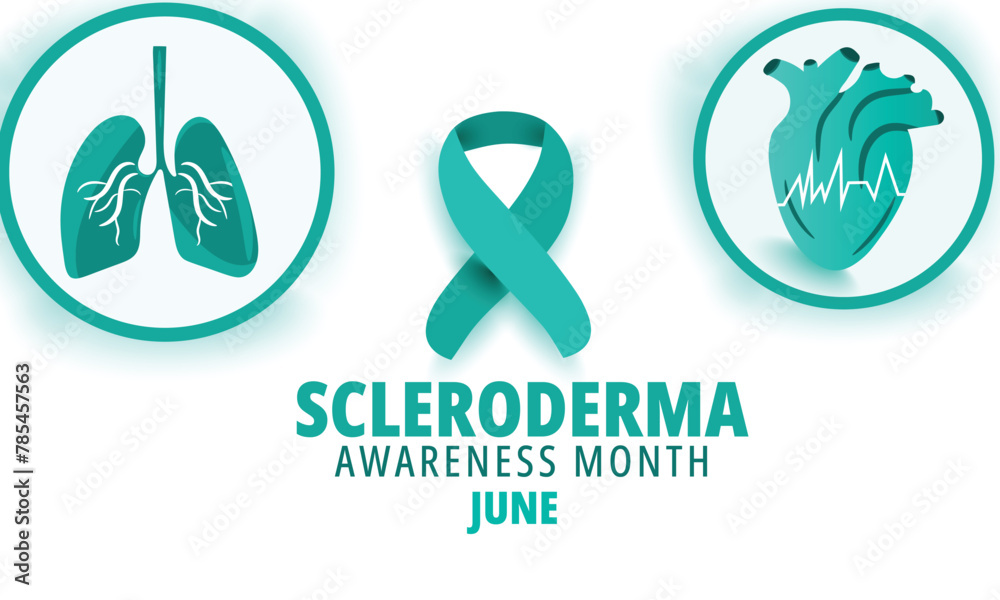 Scleroderma awareness month. background, banner, card, poster, template ...