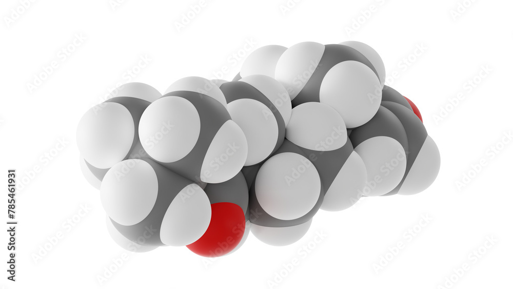 finasteride molecule, antiandrogen, molecular structure, isolated 3d ...