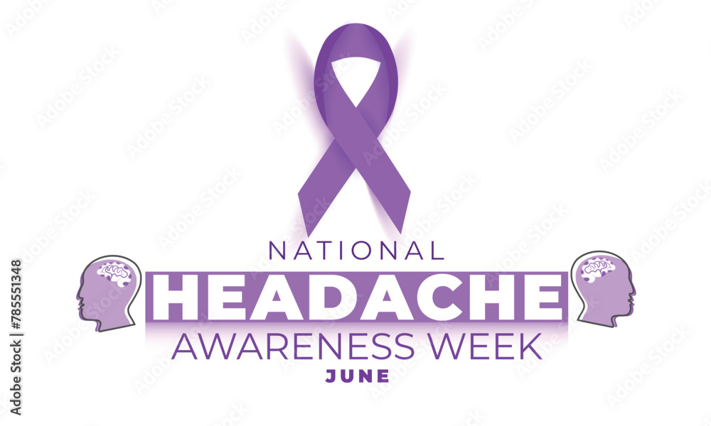 National Headache awareness week. background, banner, card, poster ...