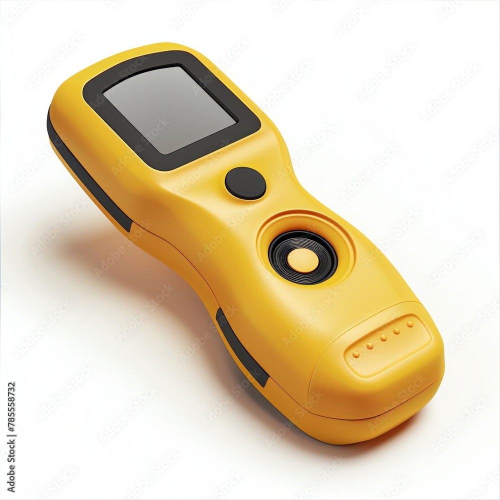 Realistic 3D icon of a handheld inventory device, essential for store ...