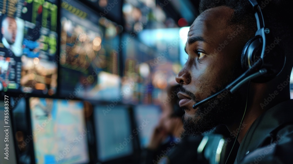 Emergency Call Center. Public Safety Coordination - Operators and ...