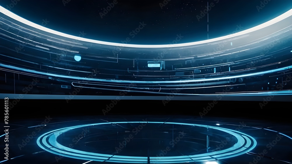 beauty of technology in design by combining an abstract futuristic ...