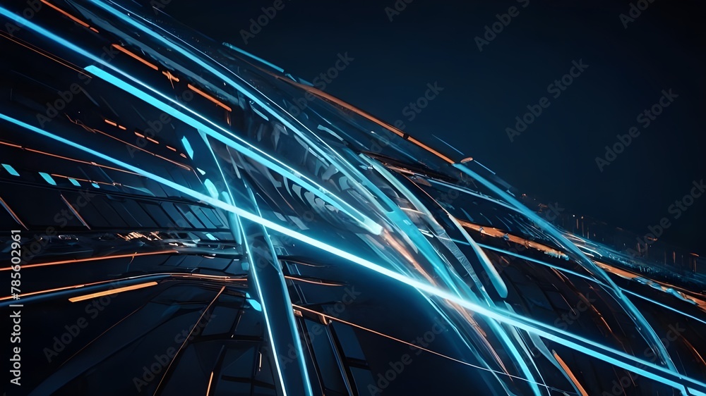 beauty of technology in design by combining an abstract futuristic ...