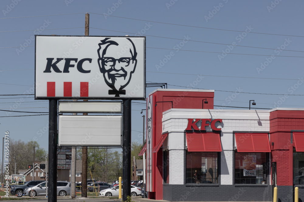 KFC Fried Chicken restaurant. Kentucky Fried Chicken is offering Uber ...