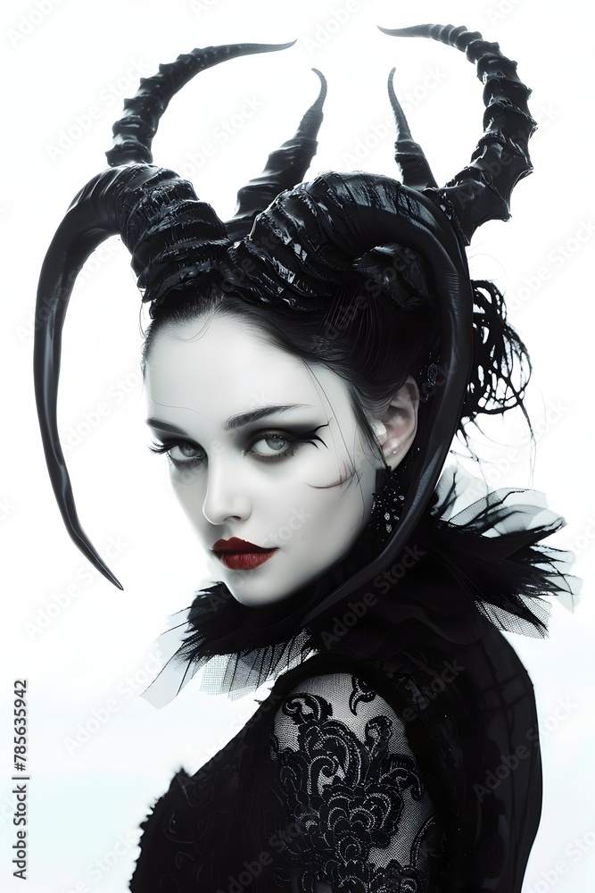 Fantasy Female Devil: A Captivating Infernal Profile Picture for Her ...