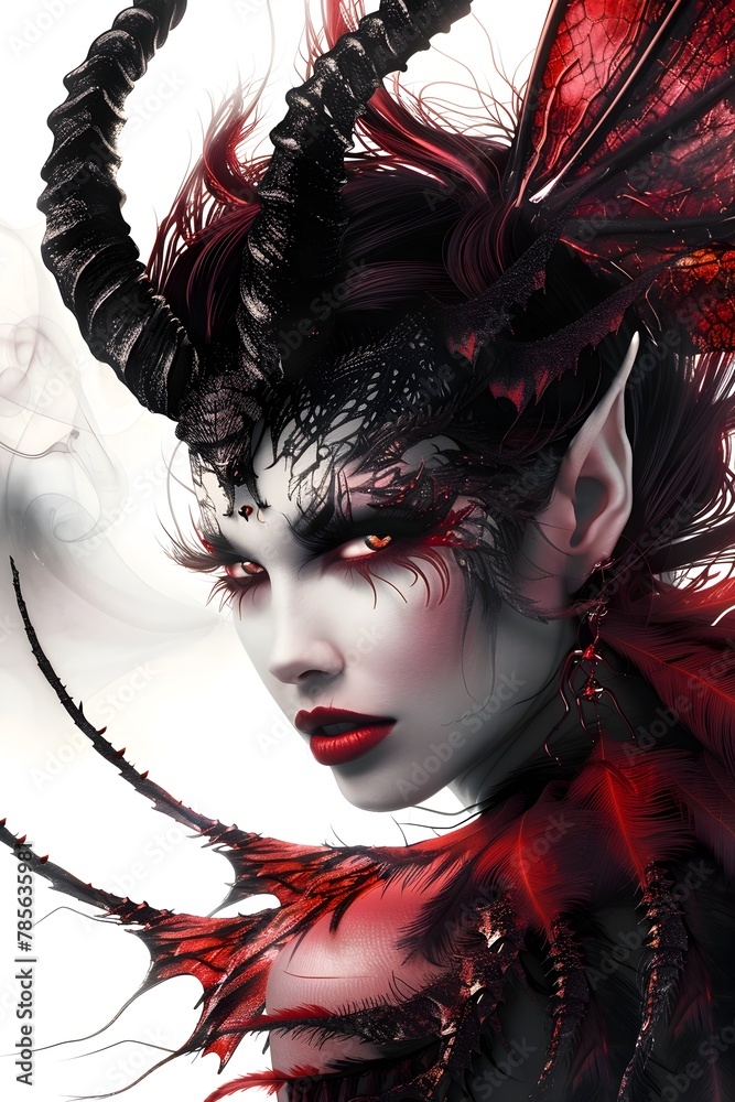 Infernal Beauty Unveiled: A Captivating Fantasy Female Devil Profile ...