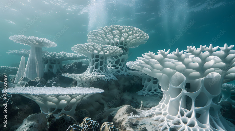 A modular reef restoration project using 3D-printed coral structures to ...