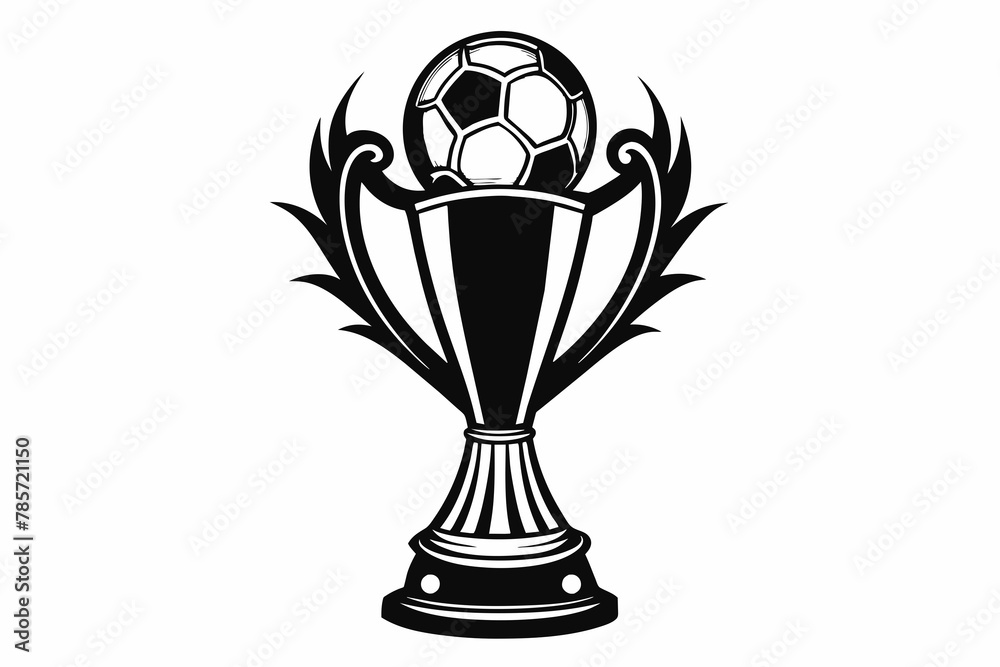 FIFA World Cup Trophy black silhouette Stock Vector | Adobe Stock