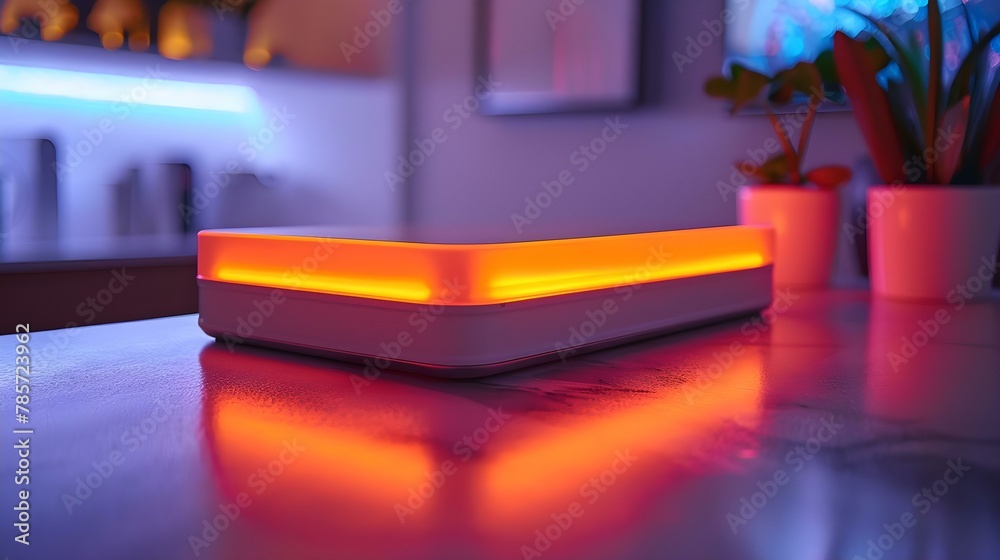 Future Energy Glow: Sleek Solid-State Battery Power. Concept Battery ...