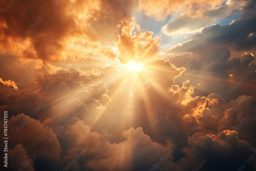 God light in heaven symbolizing divine presence, truth, spiritual ...