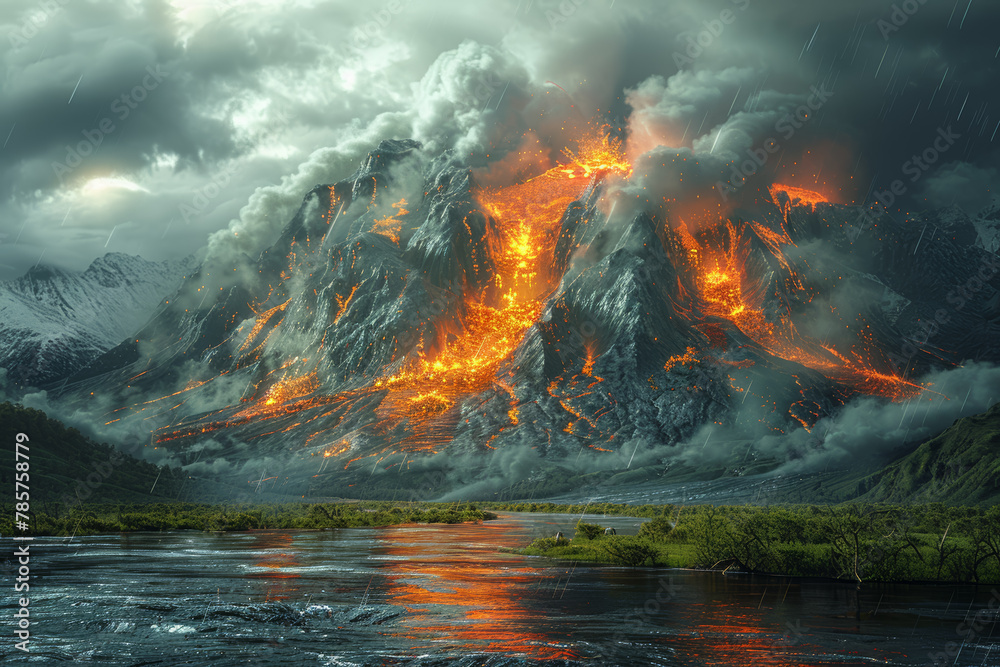 The clash between a volcanic eruption and a wildlife reserve ...