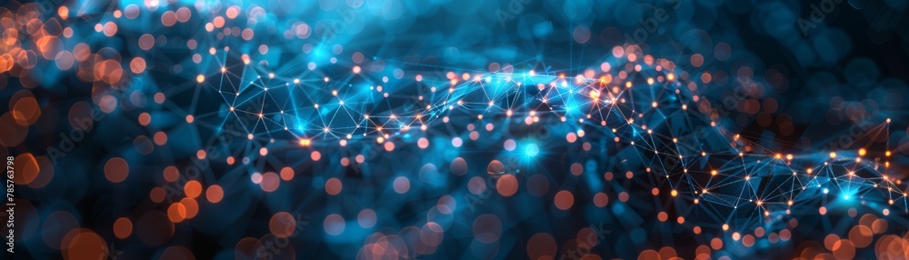 Abstract shapes and textures representing a global heat map with cooler ...