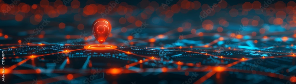 Abstract shapes and textures representing a global heat map with cooler ...