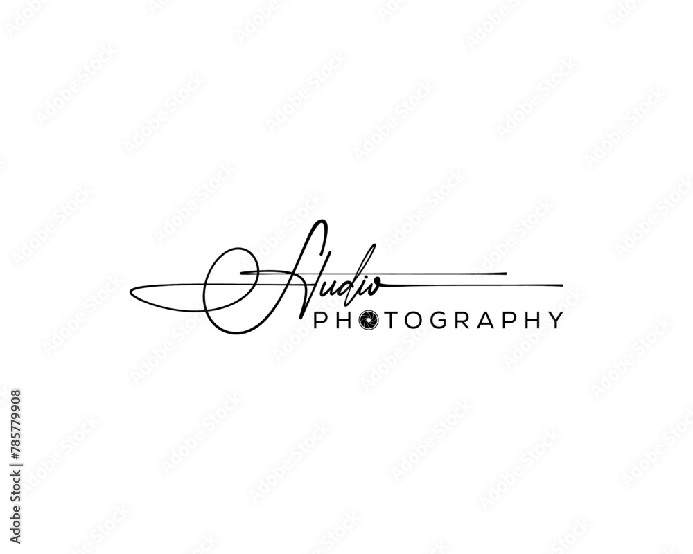 Studio Photography Signature logo template vector. signature logo ...
