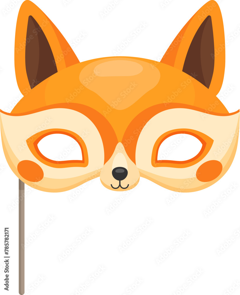 Carnival party fox animal mask for festival or birthday costume ...