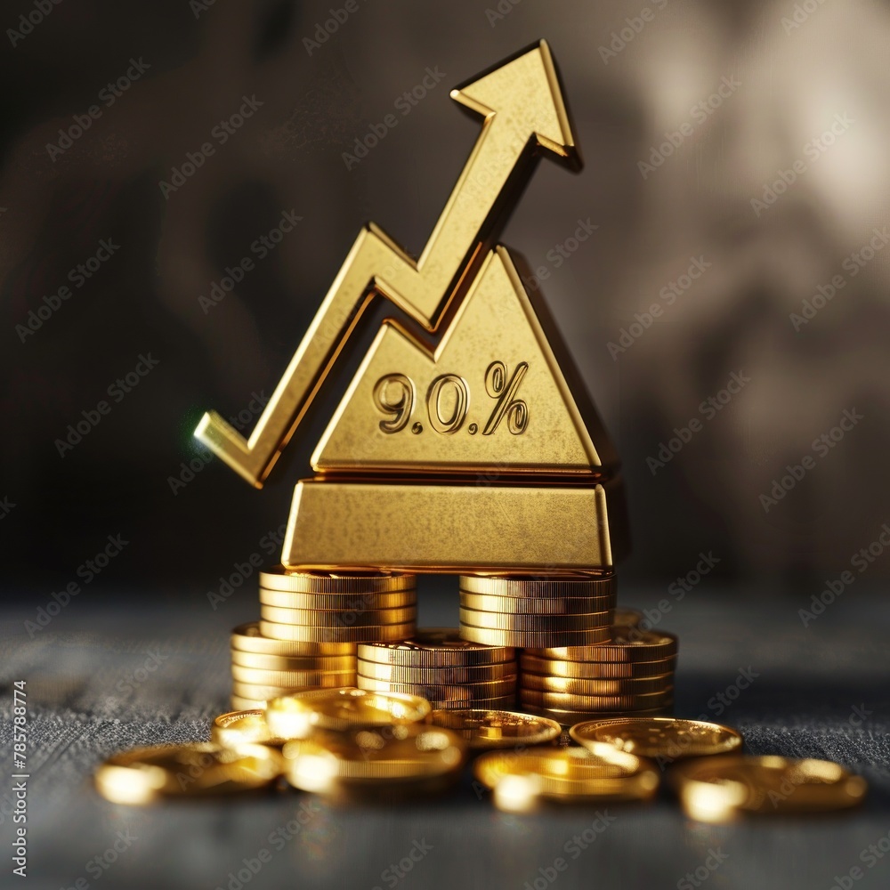 Gold investment has experienced a drastic increase, the arrow chart ...