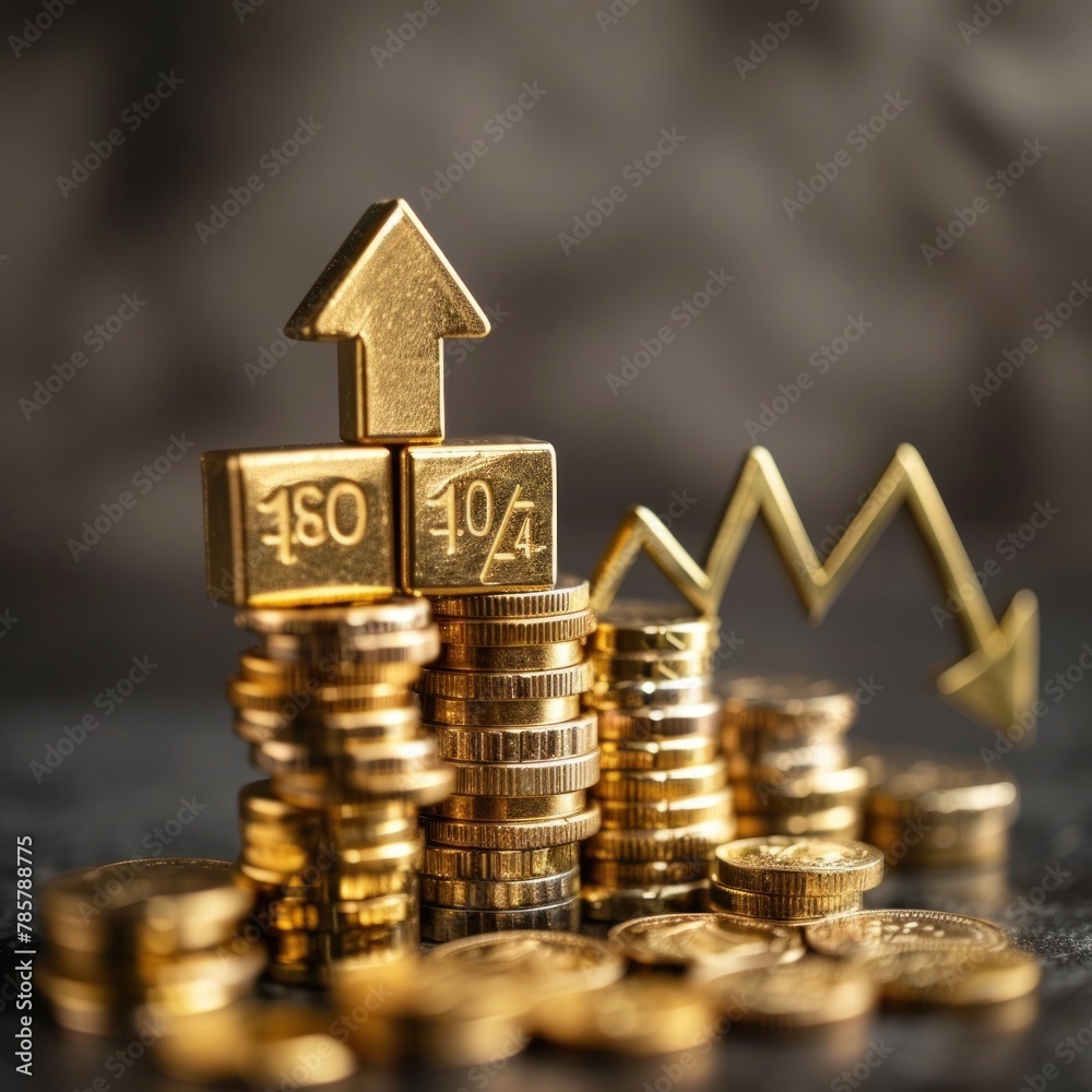 Gold investment has experienced a drastic increase, the arrow chart ...