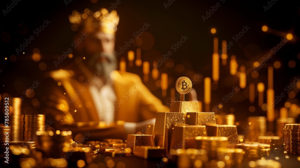 King Midas with a golden touch, using blockchain to manage his wealth ...