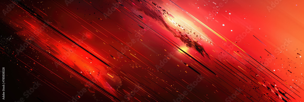 Red background, speed lines, speed lines, abstract art, speed lines ...