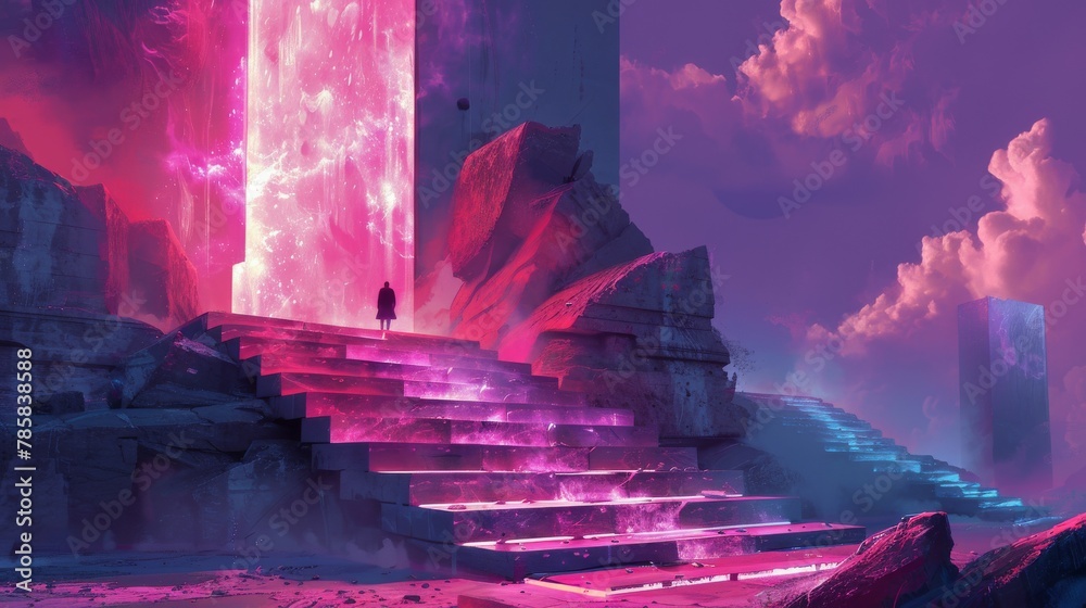 Psychic Dimension: Concept Art for Video Game Level with Emotional and ...