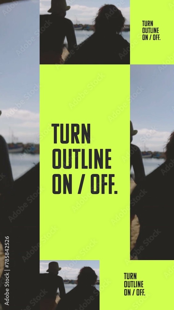 Vertical Text and Media Collage with 3 Layouts Stock Template | Adobe Stock