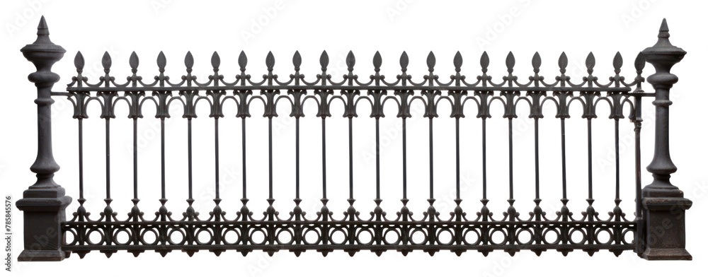PNG Iron fence gate white background architecture Stock Illustration ...