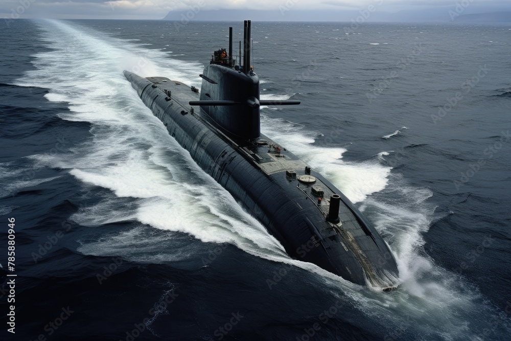 Surface-to-Air Missile Test: Testing the submarine's surface-to-air ...